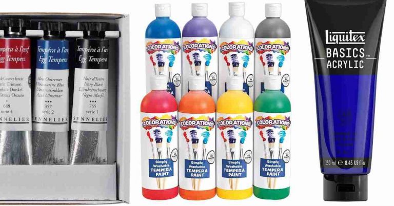 Tempera Paint Vs Acrylic: What's The Difference And Which is Best ...
