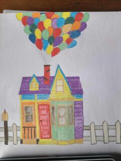 Easy Up House Drawing Step By Step [Detailed Tutorial] | Acrylic ...