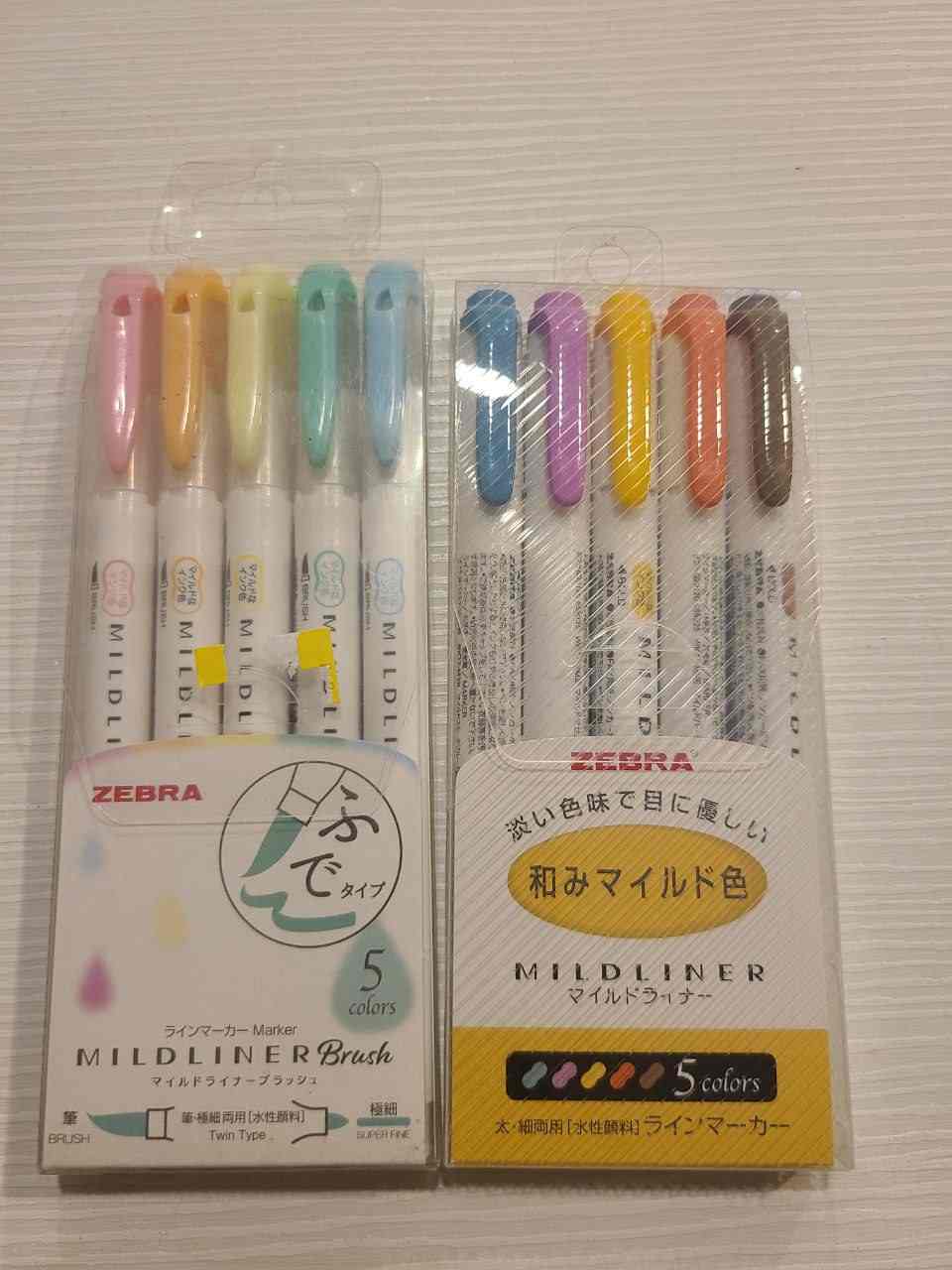 Zebra Mildliner Brush Pen Review - My Fav Pen For Doodles | Acrylic ...