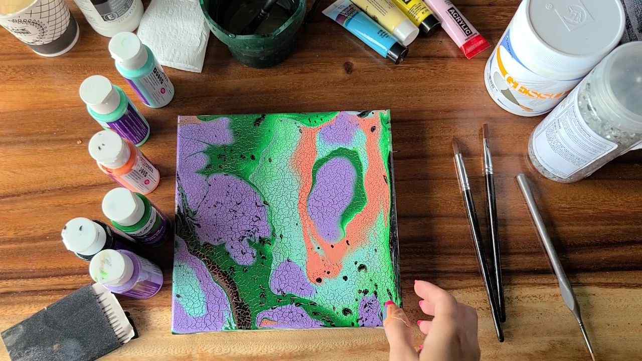 How To Fix Cracked Acrylic Painting in 3 Easy Ways | Acrylic Painting ...