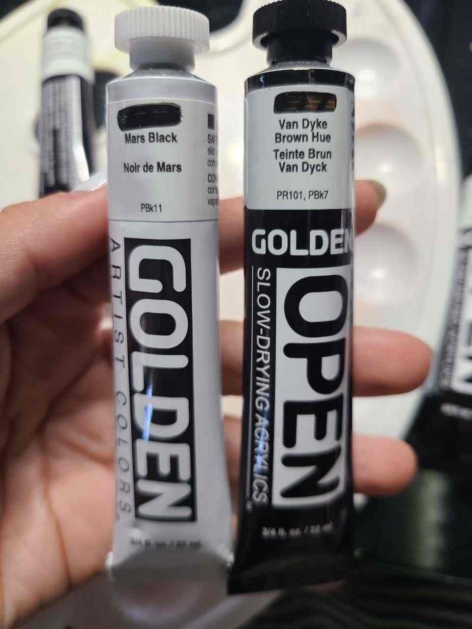 My Golden Open Acrylics Review With Painting Test | Acrylic Painting School