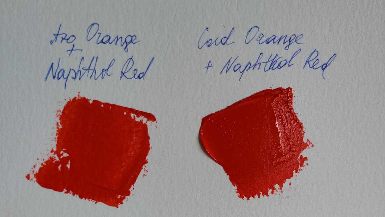 What Color Do Red And Orange Make? Real Mixing Swatches I Made ...