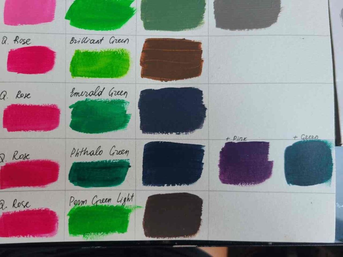 What Color Do Pink And Green Make? From Grey To Purple (Swatches ...