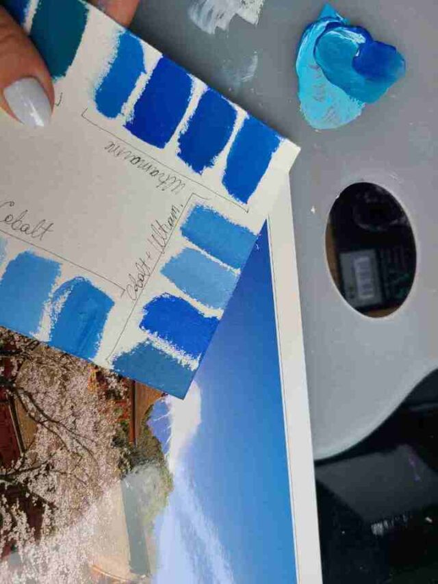 How To Make Sky Blue Color To Match Real Sky (6 Blue Tested) | Acrylic ...