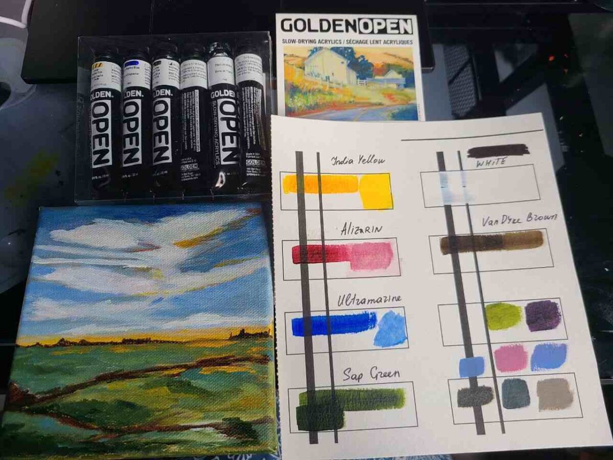 My Golden Open Acrylics Review With Painting Test | Acrylic Painting School