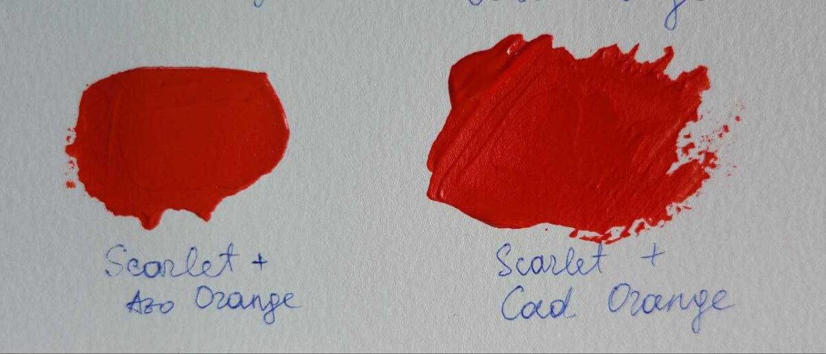 What Color Do Red And Orange Make? Real Mixing Swatches I Made ...