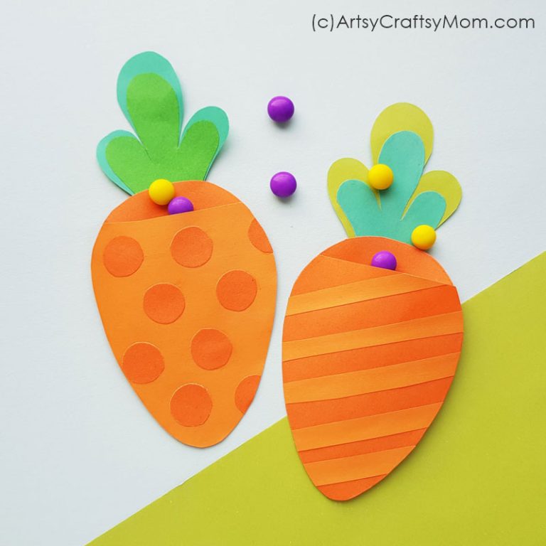 18 Easy Paper Carrot Crafts For Easter | Acrylic Painting School