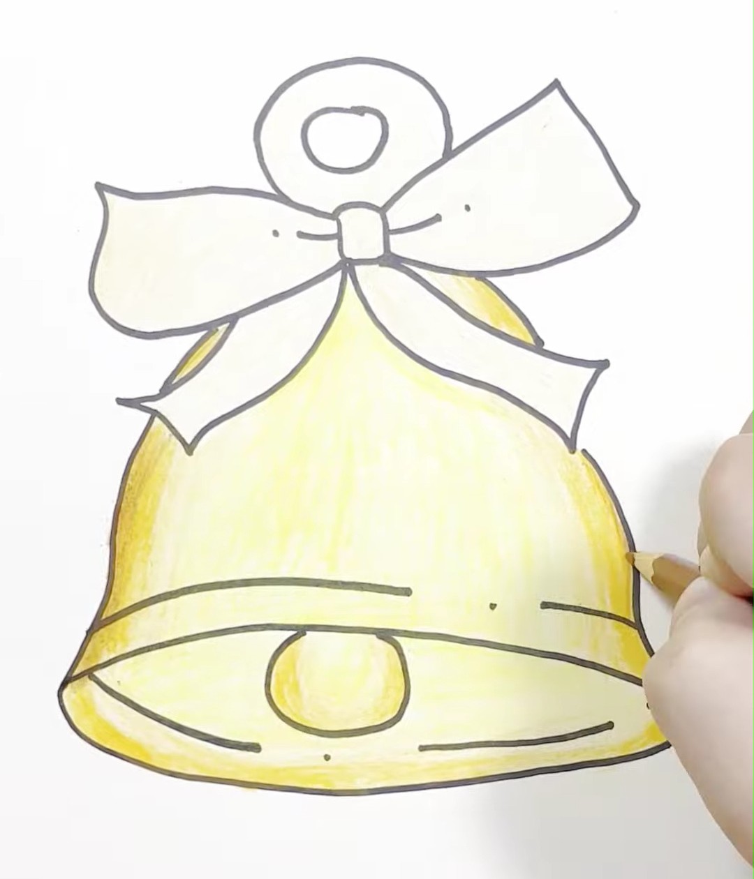 How to Draw A Christmas Bell | Acrylic Painting School