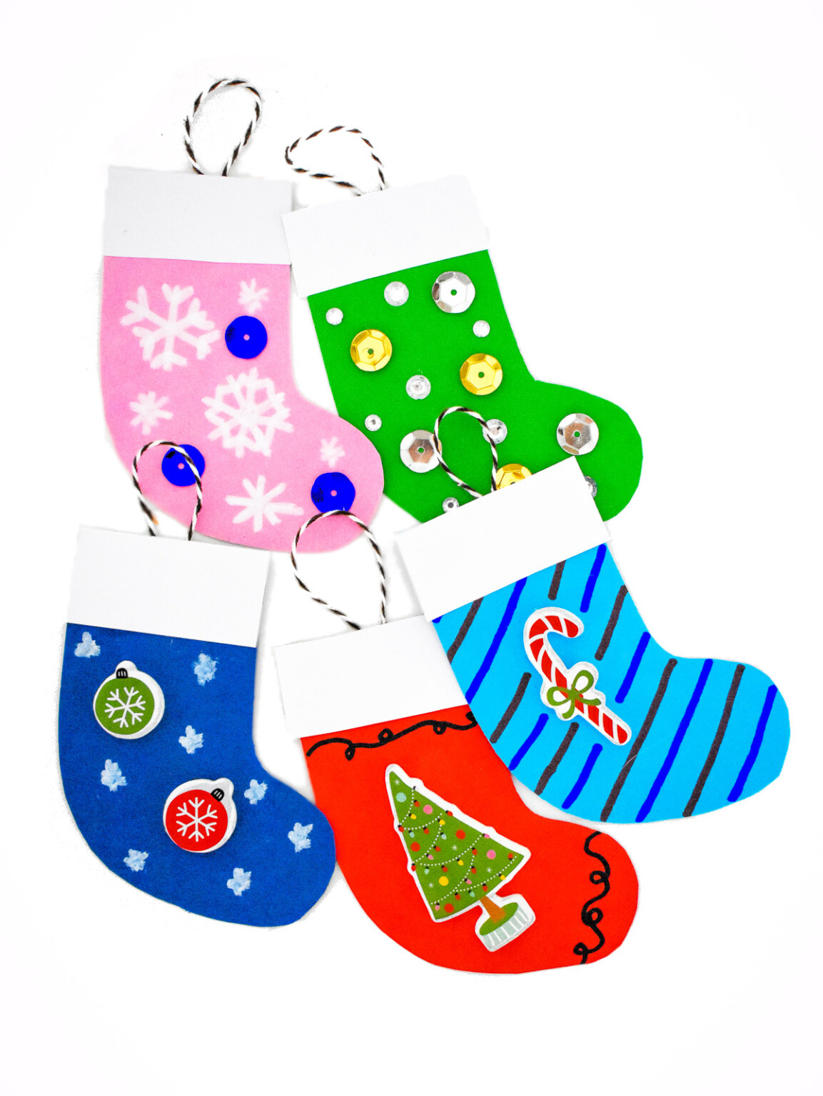 20 Christmas Stocking Crafts For Kids | Acrylic Painting School