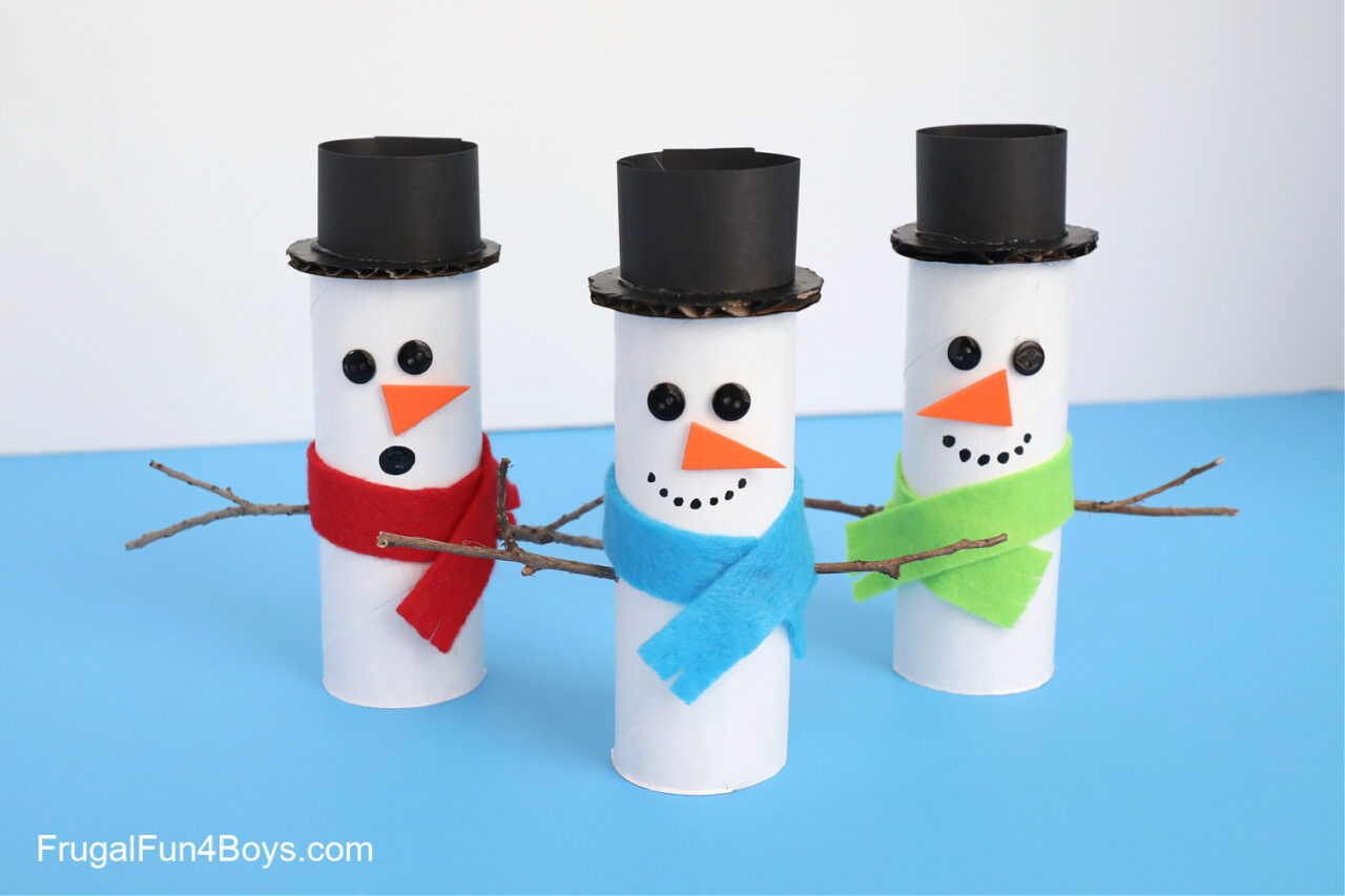 21 Snowmen Crafts for Kids | Acrylic Painting School