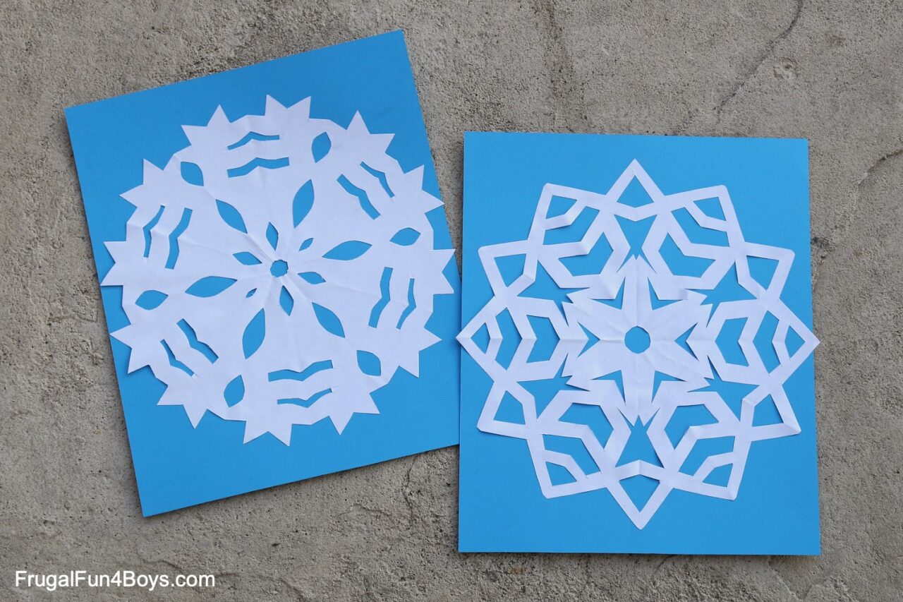 21 Snowflake Crafts For Kids | Acrylic Painting School