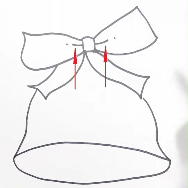 How to Draw A Christmas Bell | Acrylic Painting School