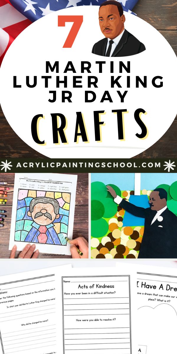 7 Martin Luther King Day Crafts & Activities | Acrylic Painting School