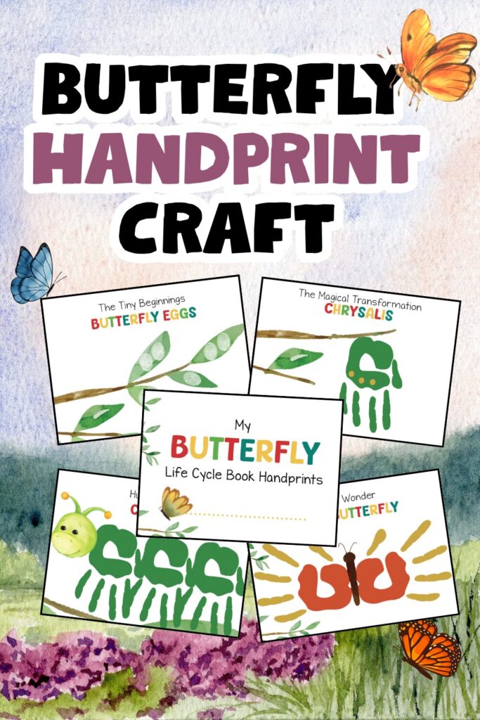 Butterfly Handprint Craft: Lifecycle Activity | Acrylic Painting School