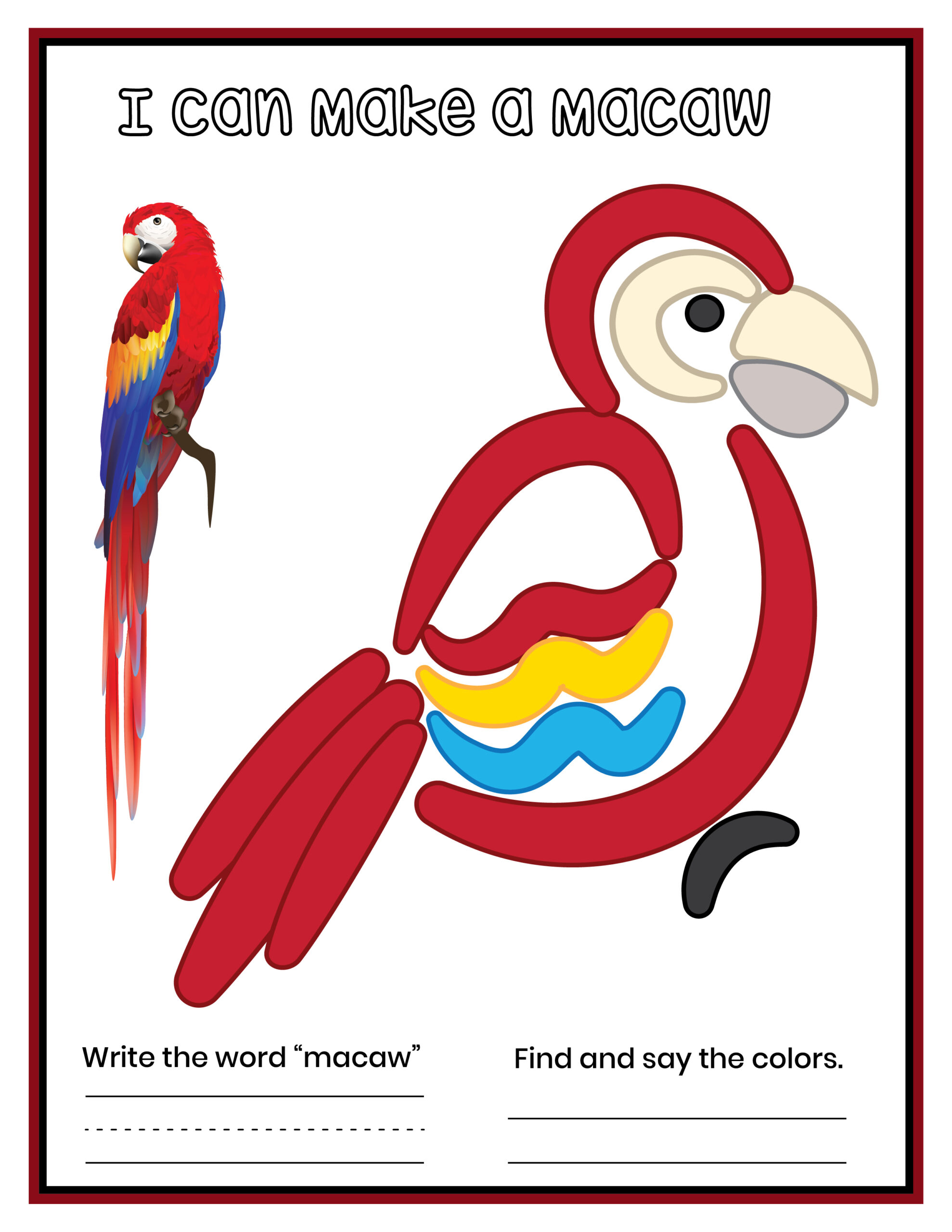Birds Playdough Mats (Free Printable!) | Acrylic Painting School