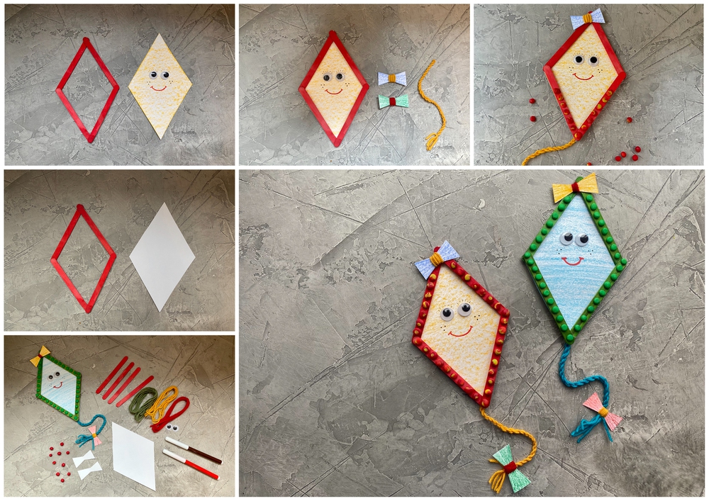 10 Kite Crafts For Kids | Acrylic Painting School
